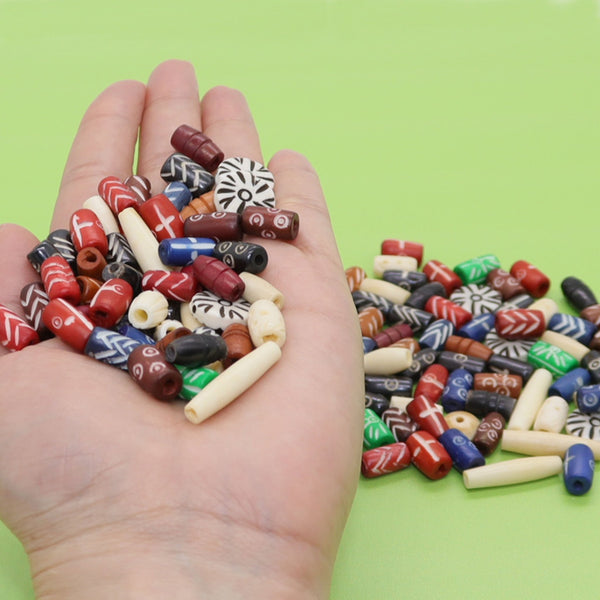 Assorted Ox Bone Beads
